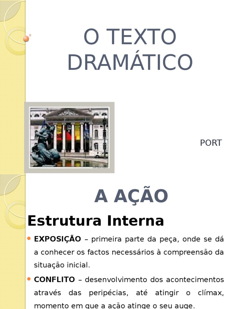 O Texto Dramático