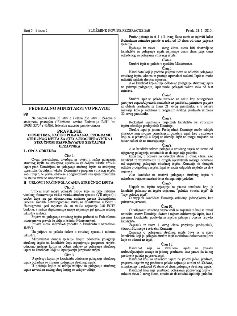 Pravilnik Za Stecajnog Upravnika | PDF
