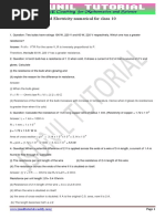 CBSE Class 10 Physics Worksheet - Electricity | PDF | Series And ...