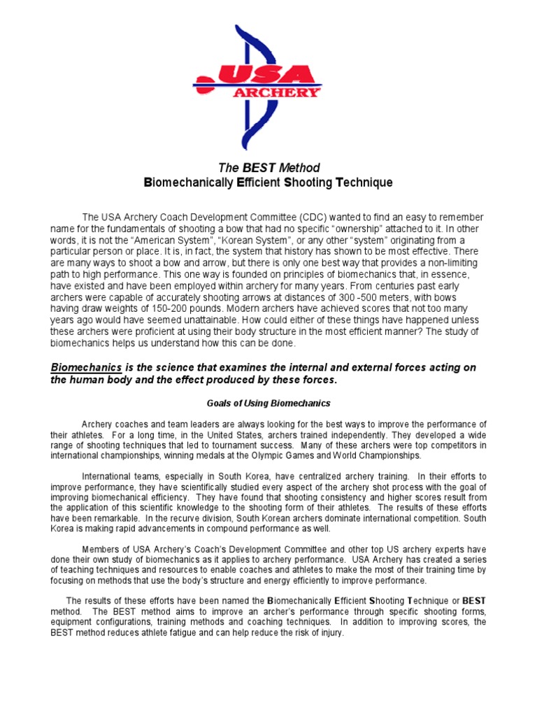 Archery Form Handbook | Archery | Shoulder