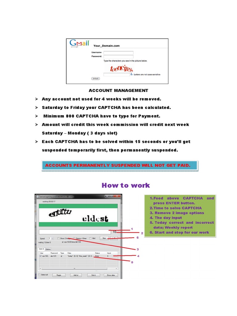 Captcha Details | PDF | Finance & Money Management