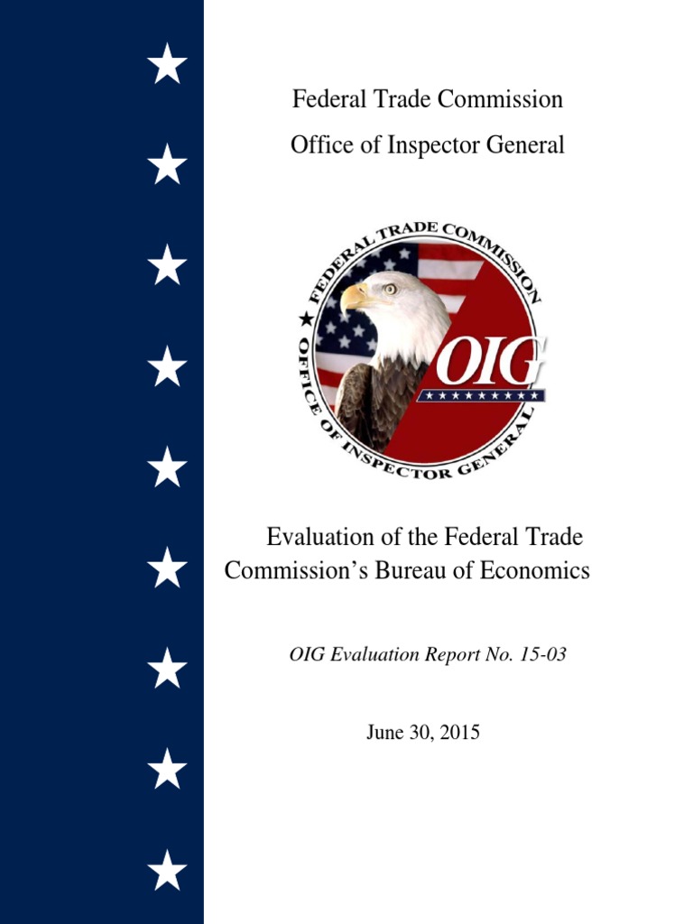 Evaluation of The Federal Trade Commission's Bureau of Economics | PDF ...