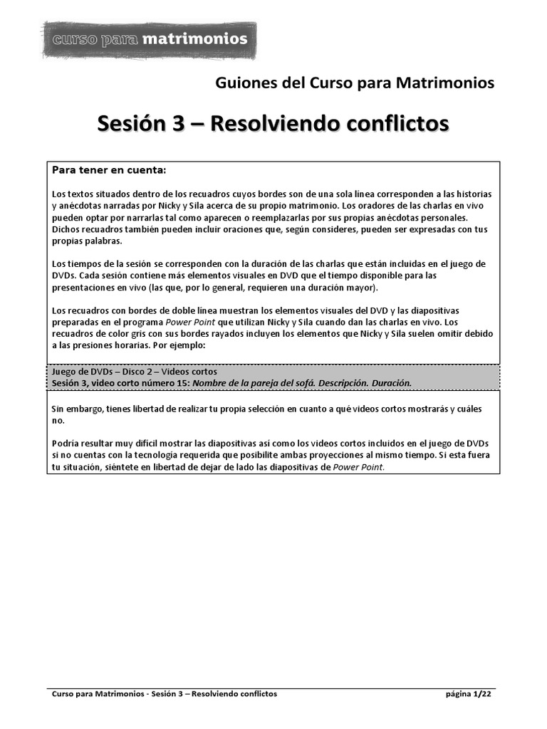 Sesión+3+-+Resolviendo+conflictos | PDF | Conflicto (proceso) | Oración