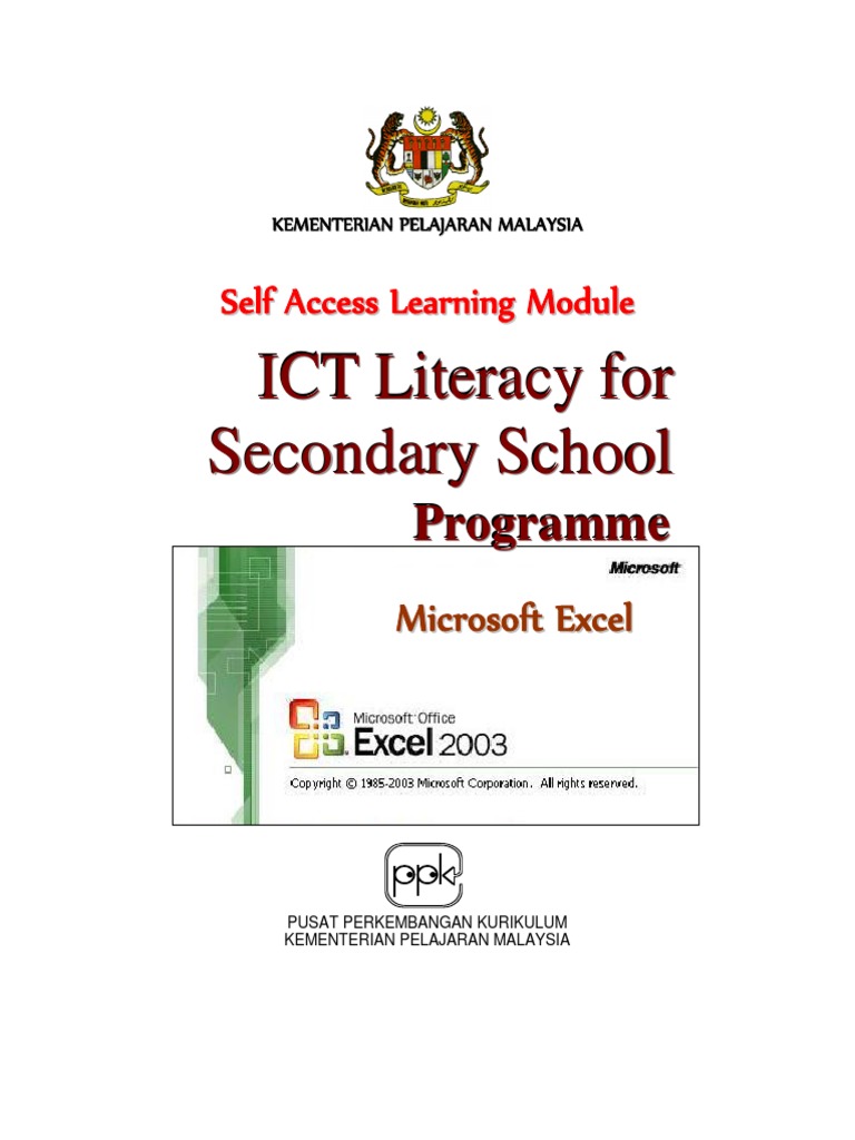 Introduction to Spreadsheets: An Excel Module for Secondary School ...