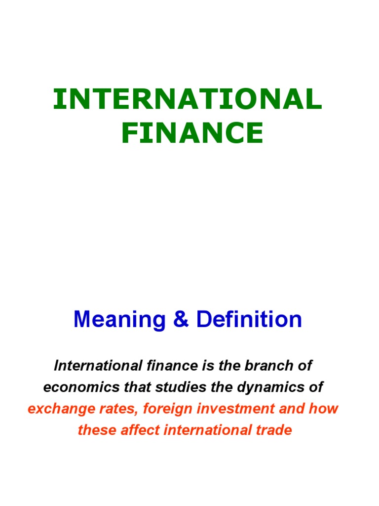 Understanding International Finance Dynamics | PDF | Exchange Rate | Euro