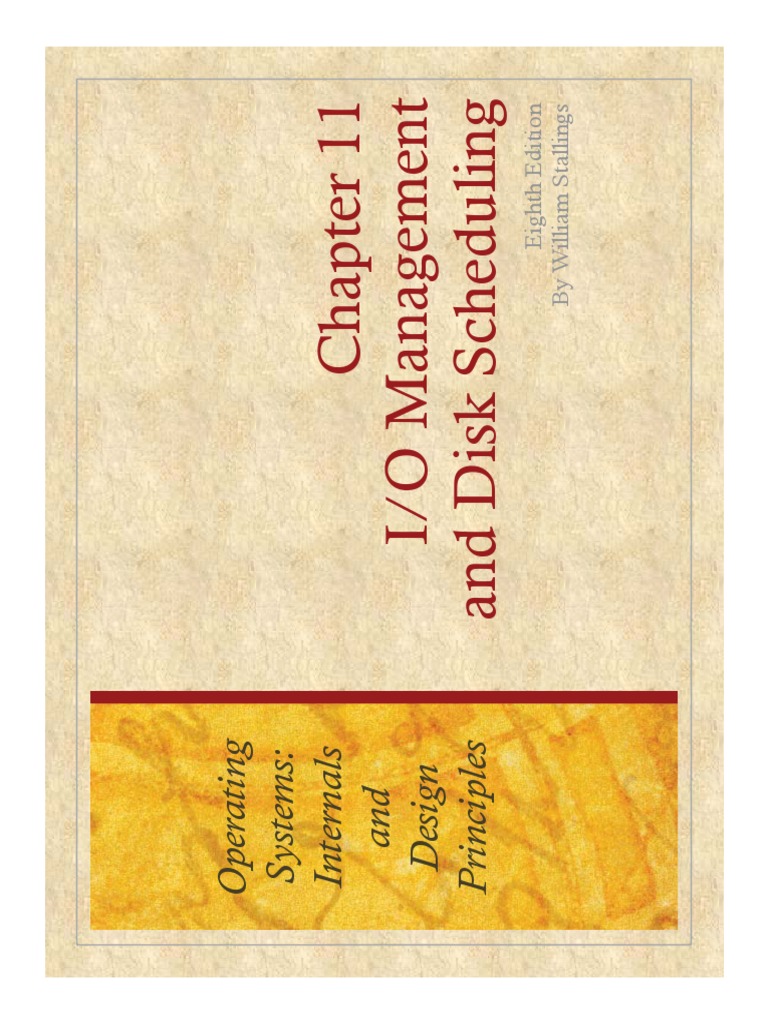 CH11-IOawf Management and Disk Scheduling | PDF | Input/Output | Computer Data Storage