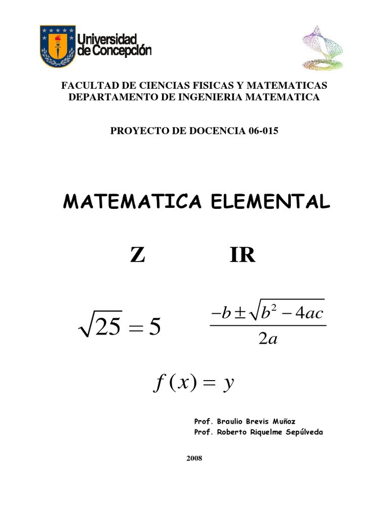 Matematica Elemental. | PDF