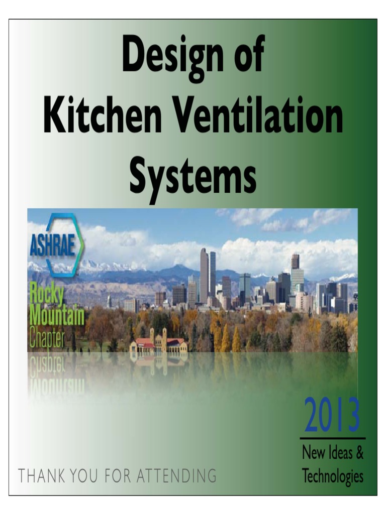 Designing High Performance Commercial Kitchen Ventilation Systems: An ...