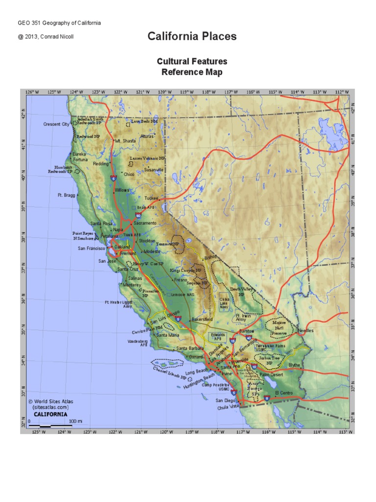 Calif Map Cultural | PDF