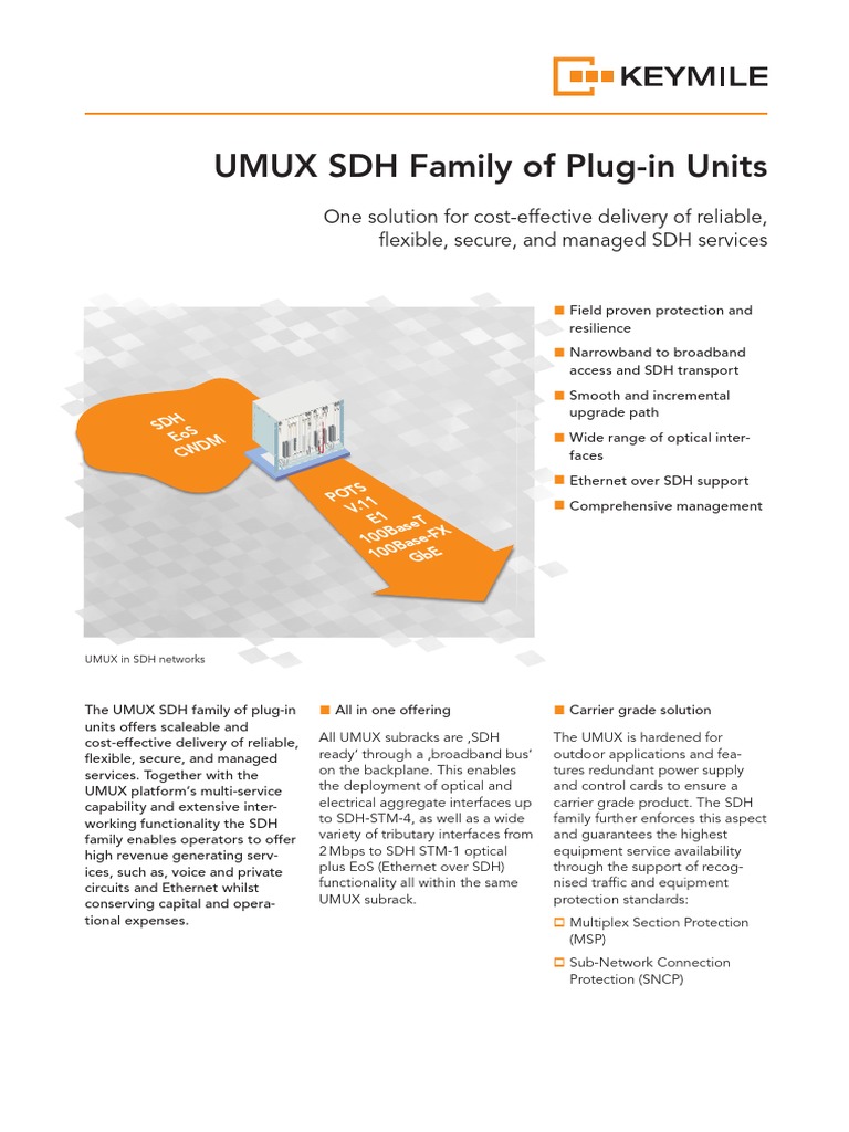 Data Sheet SDH Interfaces | PDF | Communications Protocols | Computer Engineering
