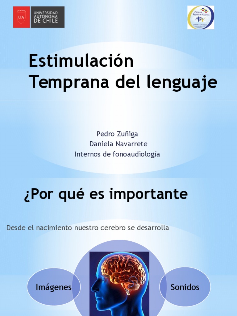 Estimulación Temprana del Lenguaje Infantil | PDF | Artes del Lenguaje ...