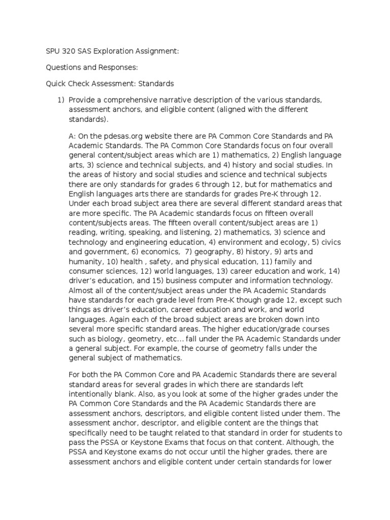 Teacher's Guide to PA Standards | PDF | Educational Assessment | Curriculum