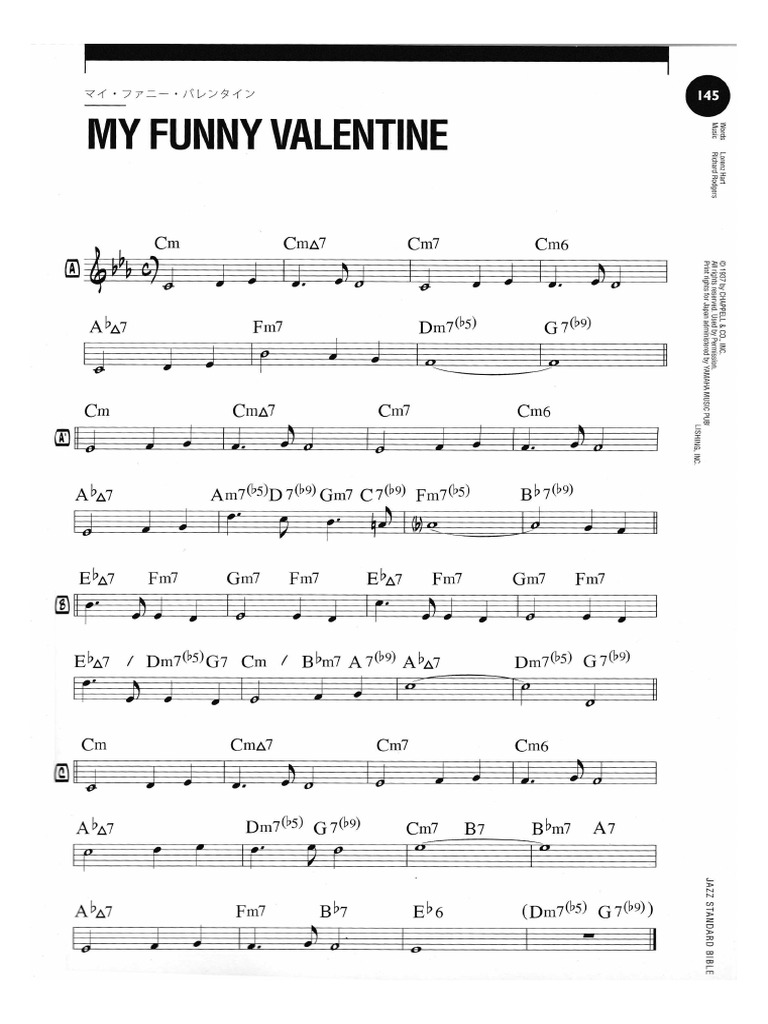 My Funny Valentine | PDF