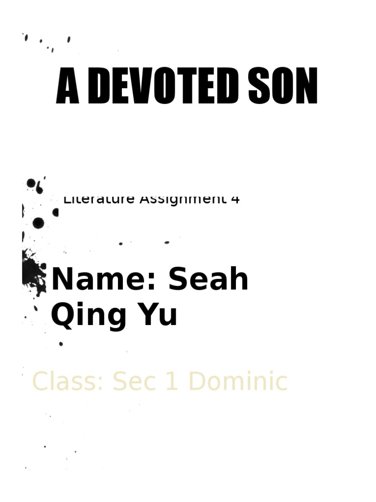 A Devoted Son | PDF | Language Arts & Discipline | Religion & Spirituality