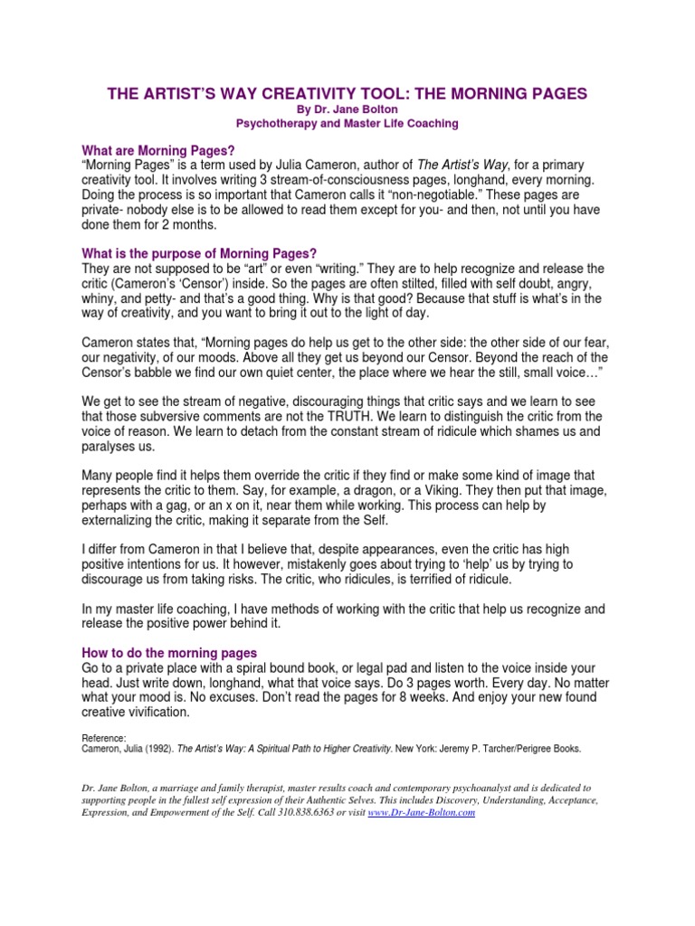 The Artists Way | PDF | Cognitive Science | Psychological Concepts