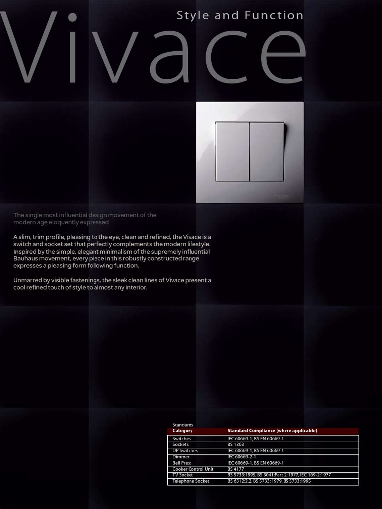 Vivace Brochure | PDF | Telecommunications | Components