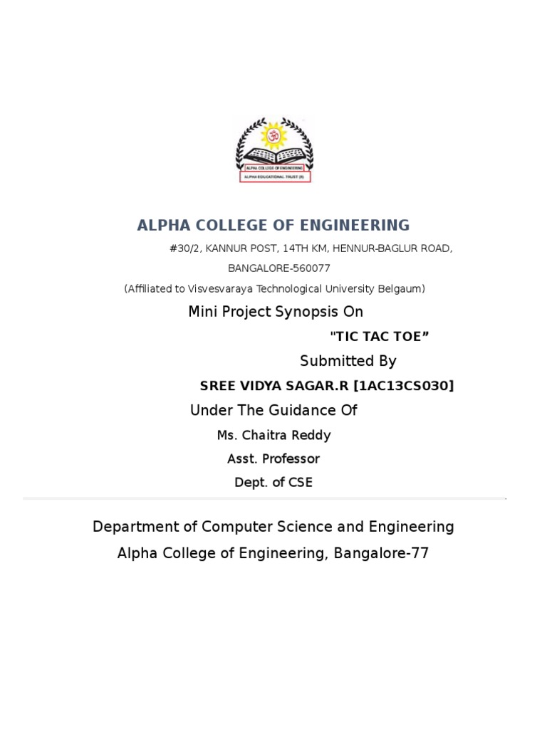 Tic Tac Toe | PDF | Areas Of Computer Science | Computing
