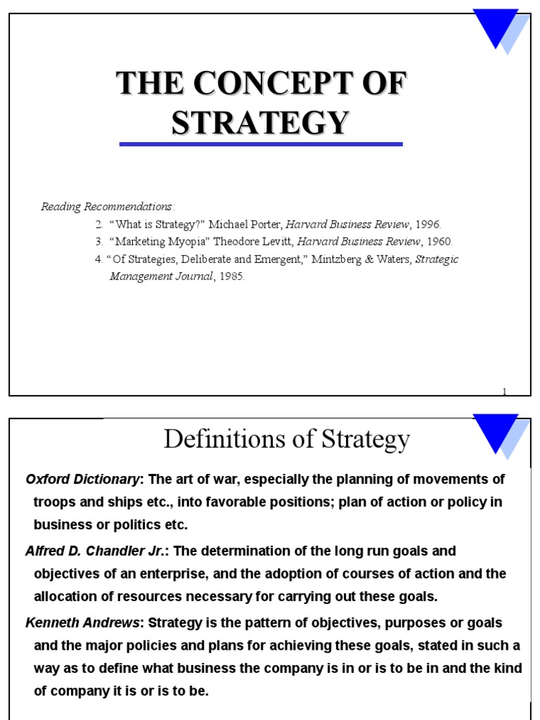 Strategic Concepts.ppt | Strategic Management | Competitive Advantage