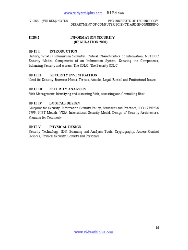 Information Security Questions and Answers | Information Security ...