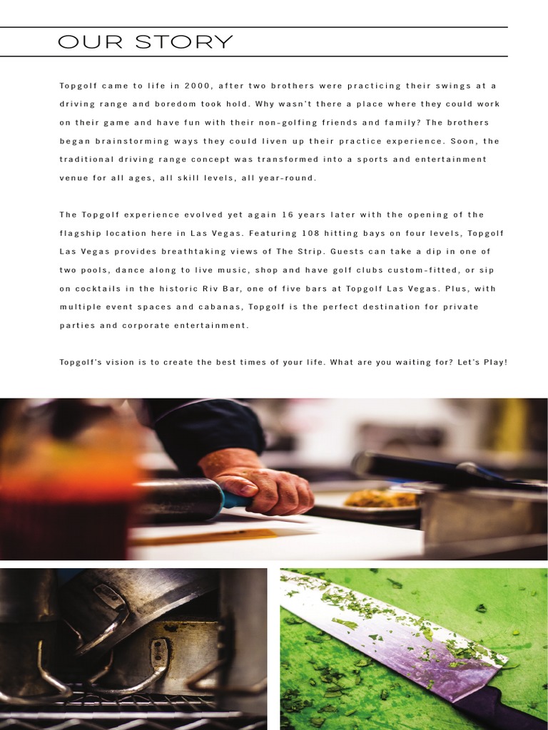 Topgolf Menu | PDF | Alcoholic Drinks | Beer