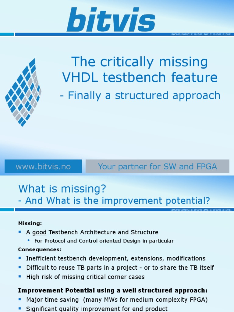 The Critically Missing Vhdl Tb Feature Pdf Vhdl Interface Computing 6246