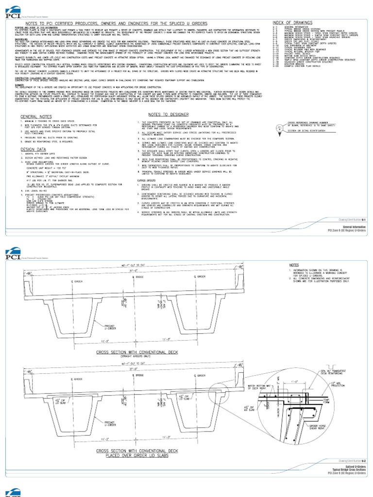 PCI Zone6 Curved Spliced Girders | PDF | Precast Concrete | Prestressed ...