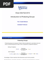 Protecting Groups | PDF | Amine | Organic Chemistry