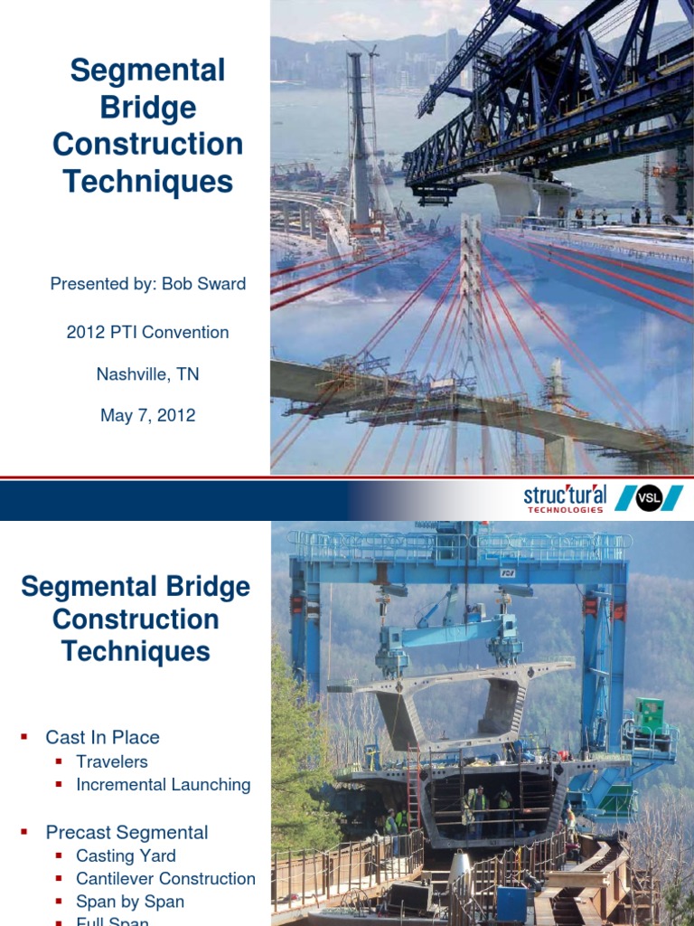 Segmental Bridge Construction Methods | PDF | Crane (Machine) | Precast ...