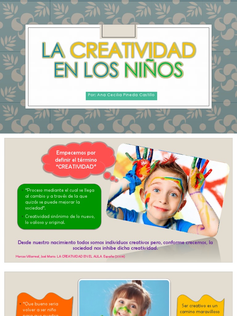 La Creatividad en Los Niños | PDF | Creatividad | Ciencias del ...