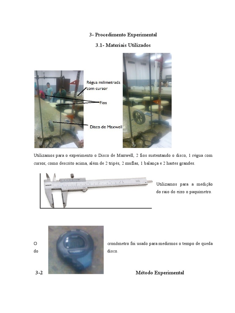 Experimento de Disco de Maxwell | PDF | Massa | Energia potencial
