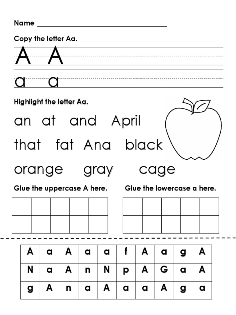 Kindergarten Alphabet Review Activities | PDF | Letter Case | Character ...