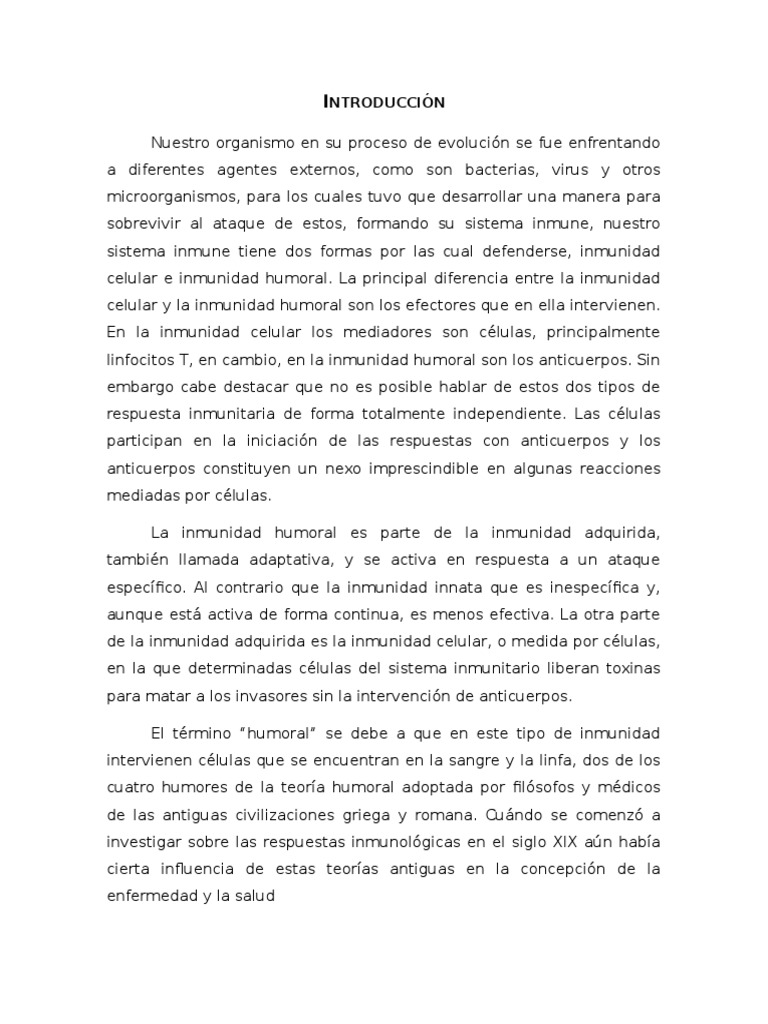 Factores Humorales | PDF | Sistema inmune | Anticuerpo