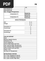 Log Sheet Chiller | PDF | Gas Technologies | Electromechanical Engineering