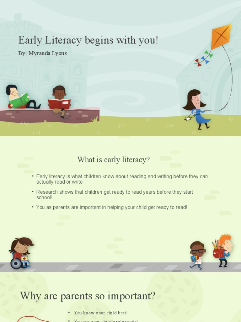 Early Literacy Begins With You | PDF | Reading (Process) | Literacy
