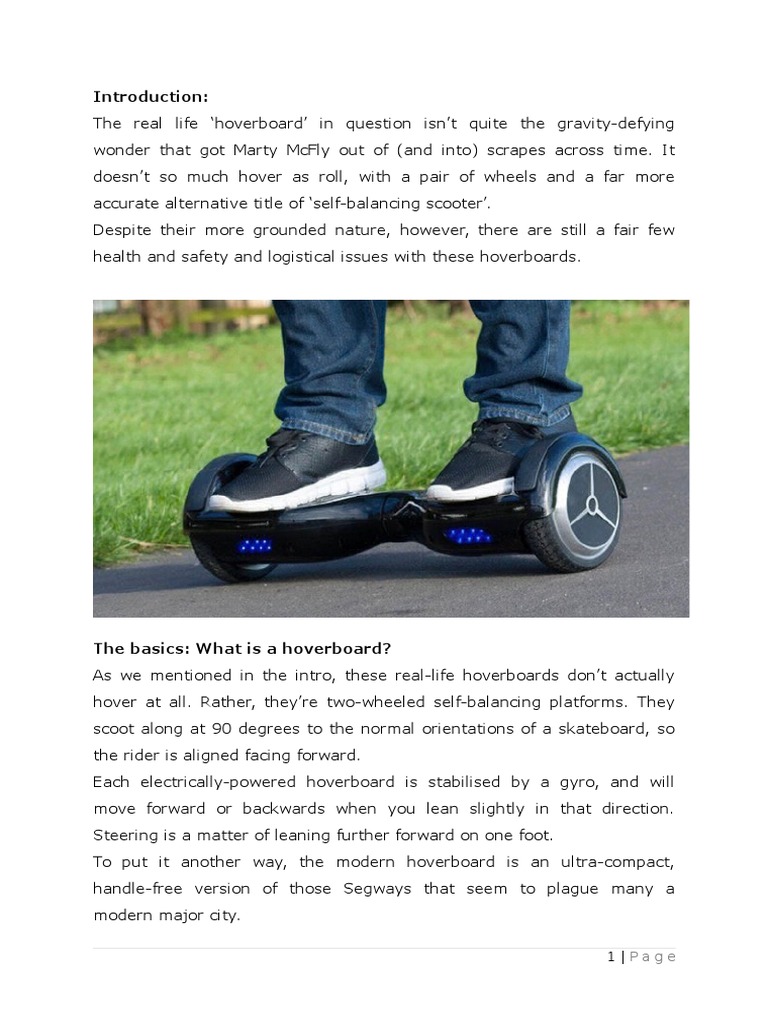 Brief Report - Hover Board | PDF | Transport | Industries