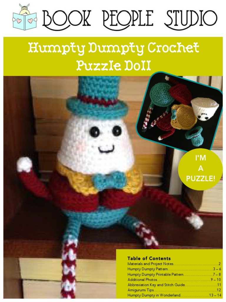 Humpty Dumpty Pattern1 | PDF | Amigurumi | Crochet