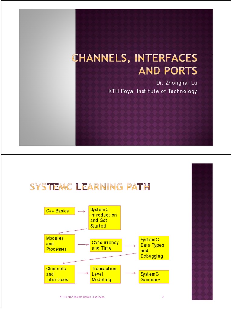 Channels and Interfaces in SystemC | PDF | Class (Computer Programming) | Inheritance (Object ...