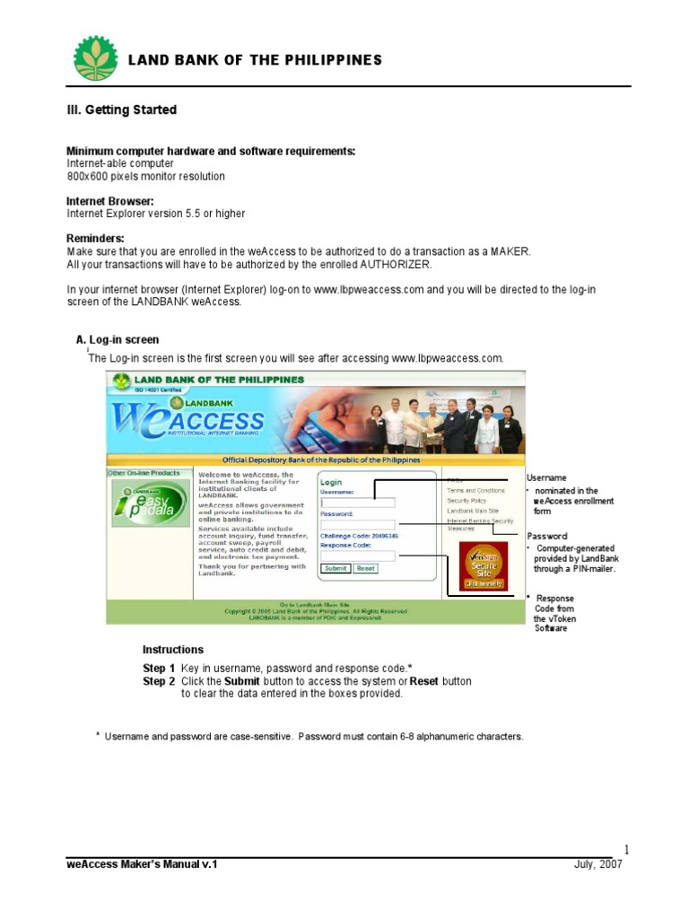 WeAccess Maker's Manual | PDF | Financial Transaction | Payments