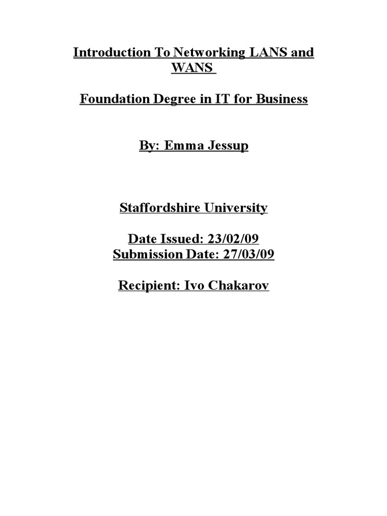 Configuring IP Addressing and Network Connectivity for a Multi-Site Healthcare Network Using ...