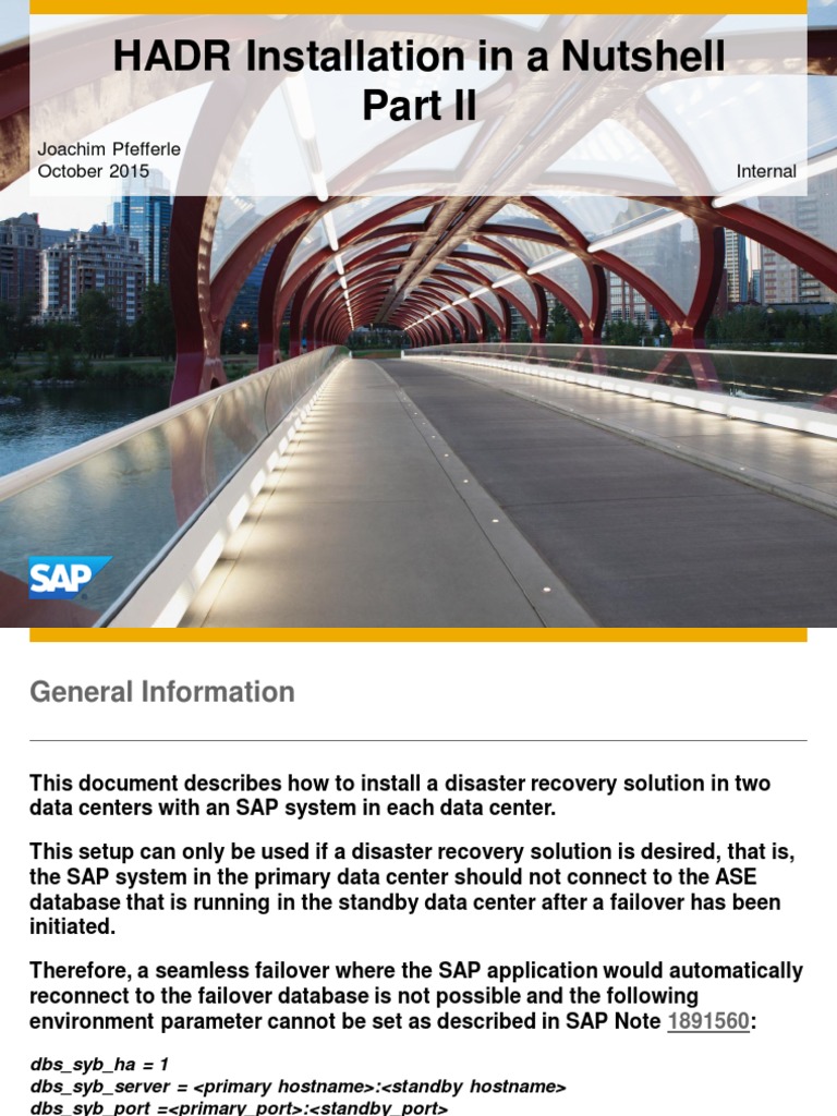 HADR Installation in A Nutshell - Part II | PDF | Replication ...