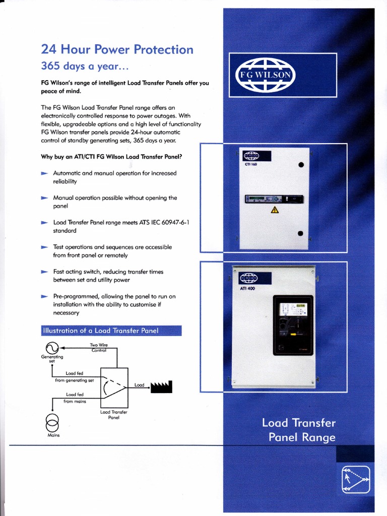 FG Wilson Ats | PDF | Electrical Components | Electric Power