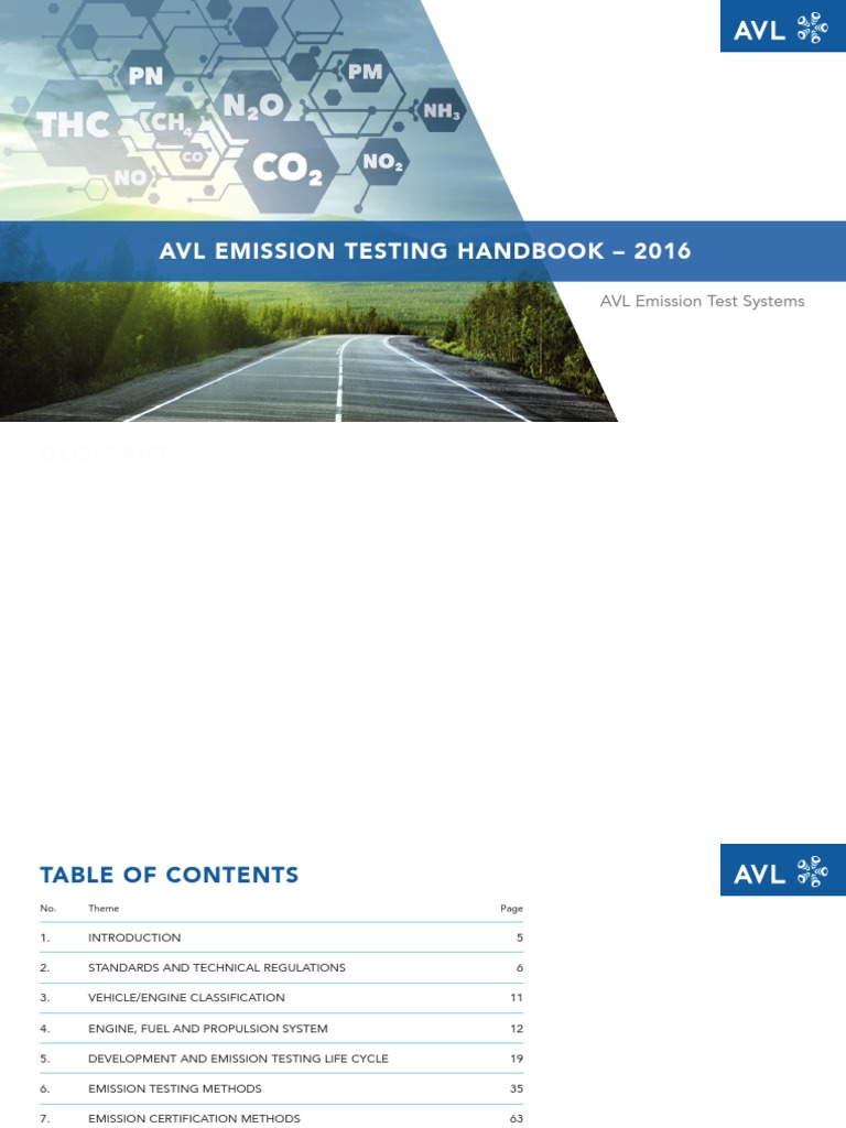 AVL Emission Testing Handbook V1.0 PA3088E PDF | PDF | Electric Vehicle ...