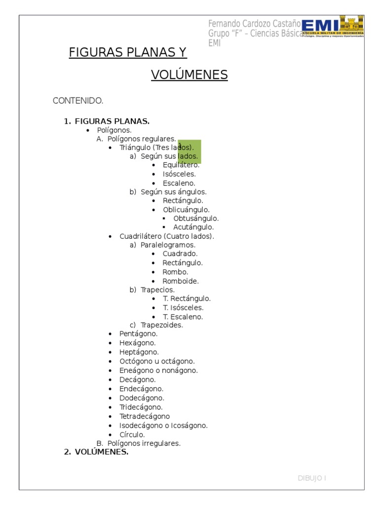 Figuras Planas y Volúmenes Matemáticos | PDF | Triángulo | Tetraedro