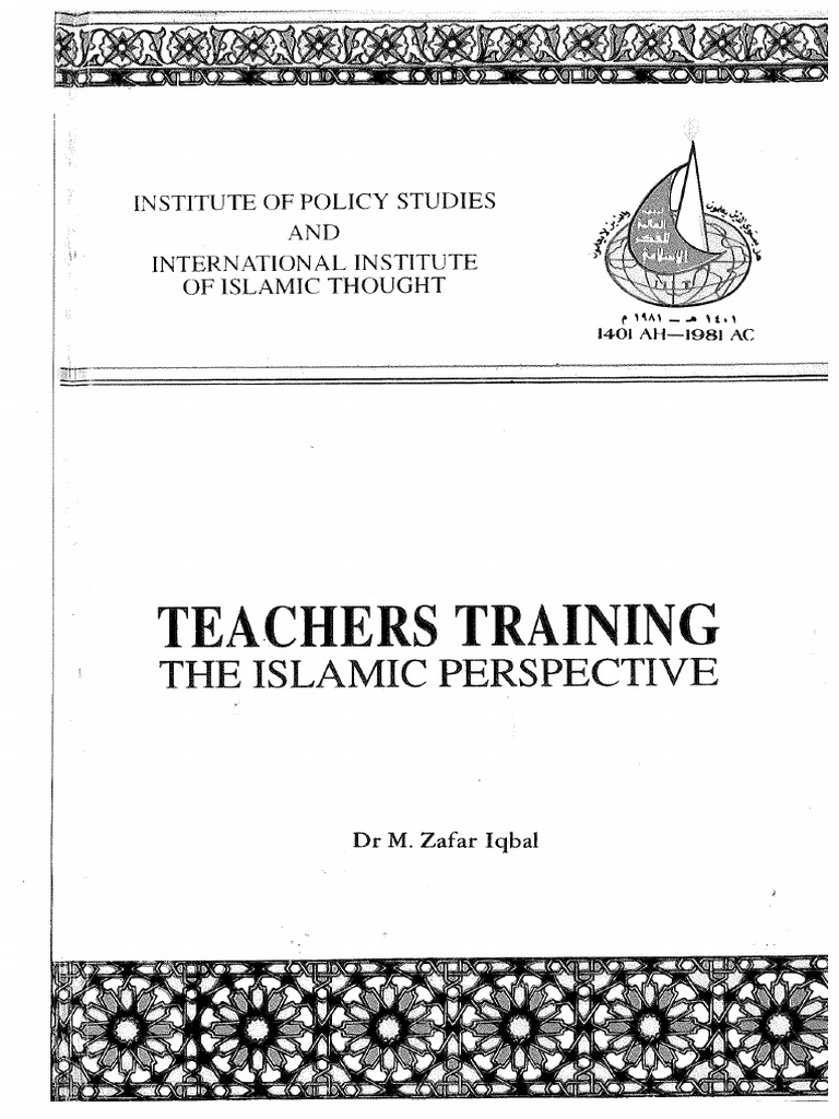 Teacher's Training The Islamic Perspective (Full Book) | PDF