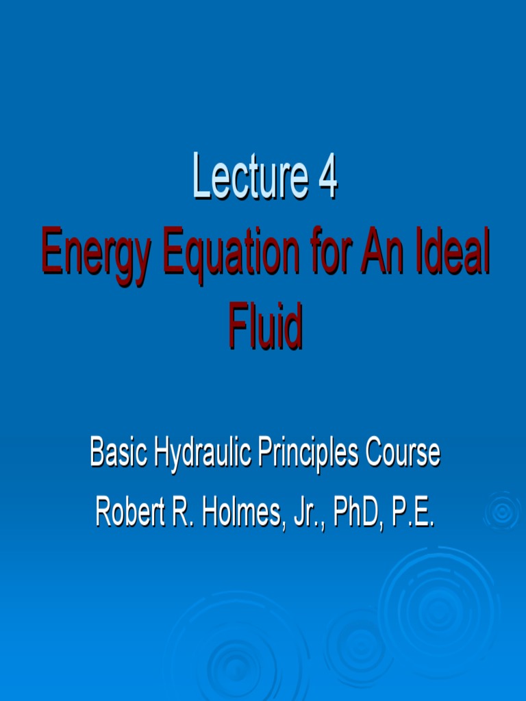 Energy Equation PDF | PDF | Fluid Dynamics | Physical Universe
