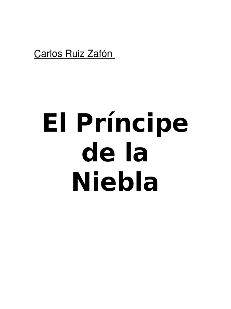 El Principe de La Niebla | PDF