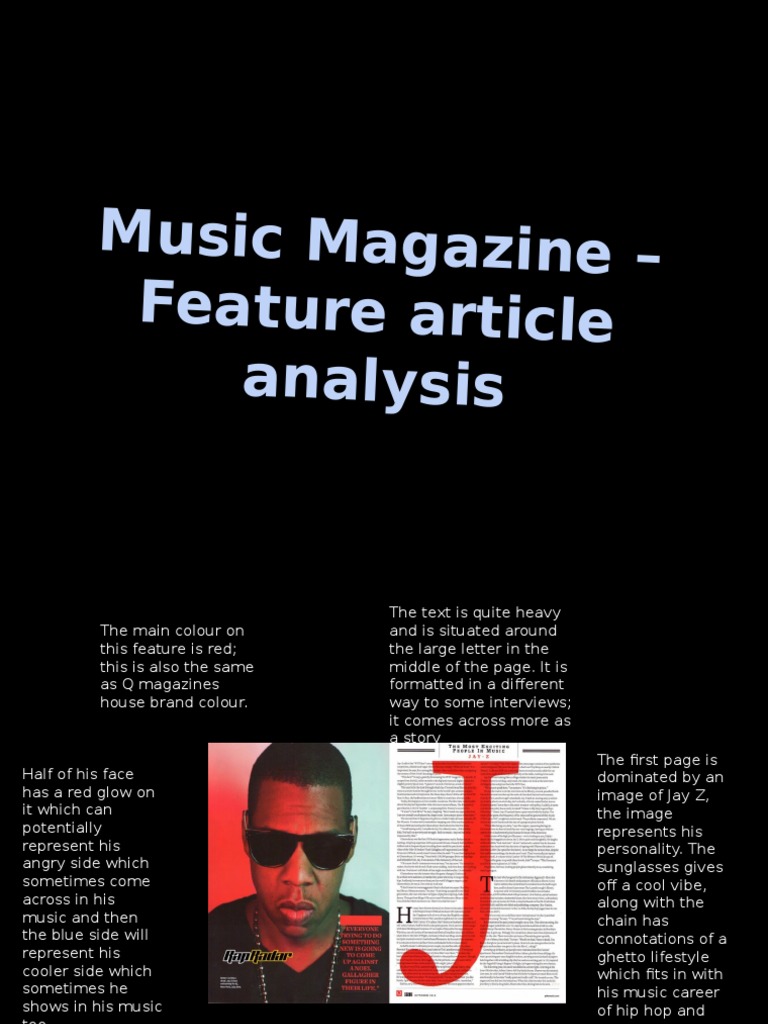 Music Magazine - Feature Article Analysis | PDF | Hip Hop | Urban ...