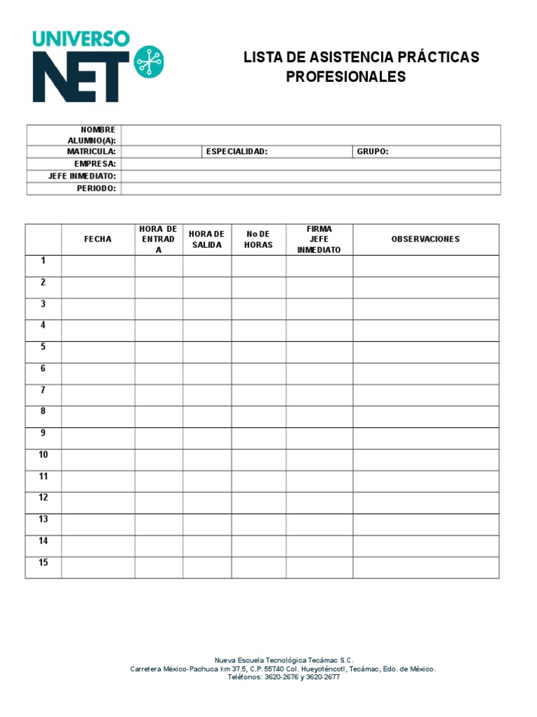 Ficha De Control De Asistencia De Practicas Pre Profe - vrogue.co Ficha De Control De Asistencia De Practicas Pre Profe - vrogue.co