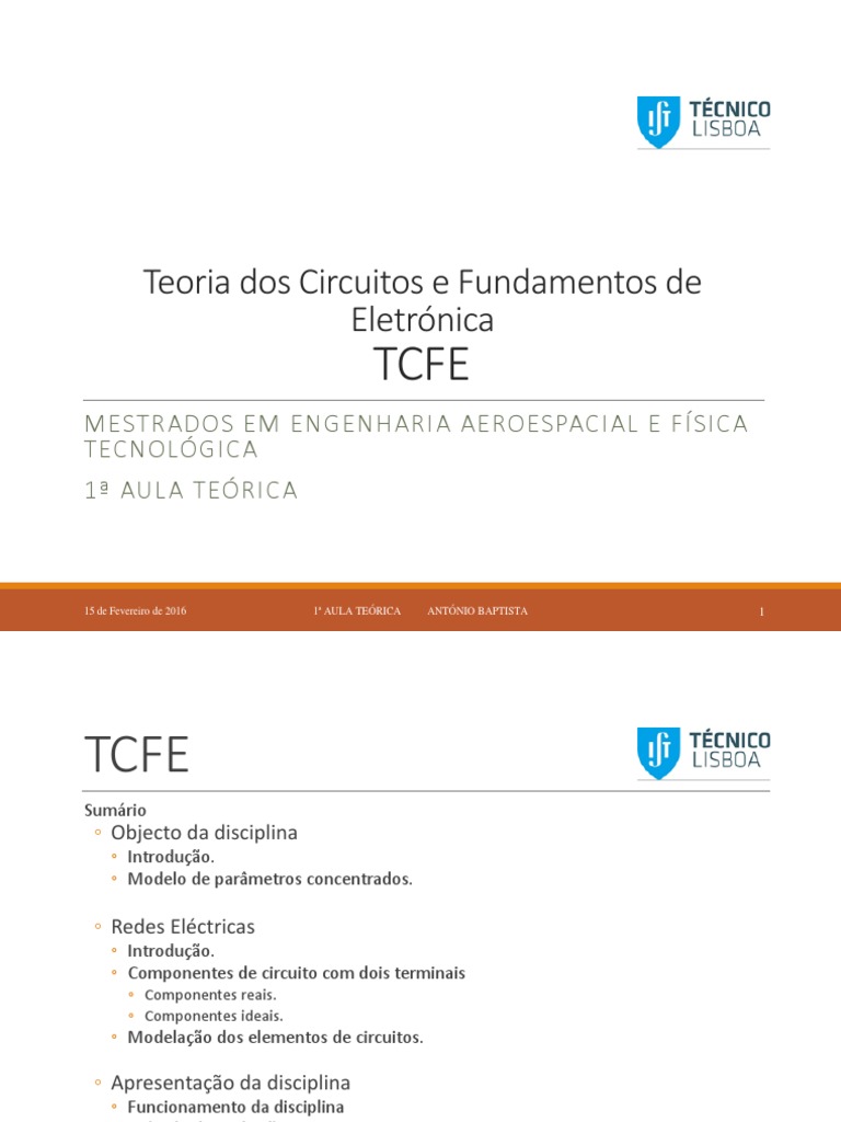 TCFE Aulas | PDF | Transformador | Rede elétrica