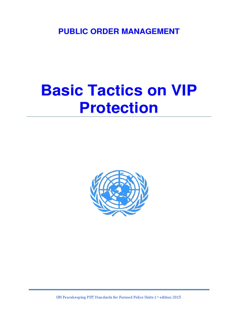 Basic Tactics On VIP Protection PDF | PDF | Bodyguard | Convoy
